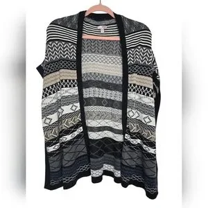 BONGO | Sweaters | Bongo Aztec Pattern Cardigan Sweater Wrap Often ...